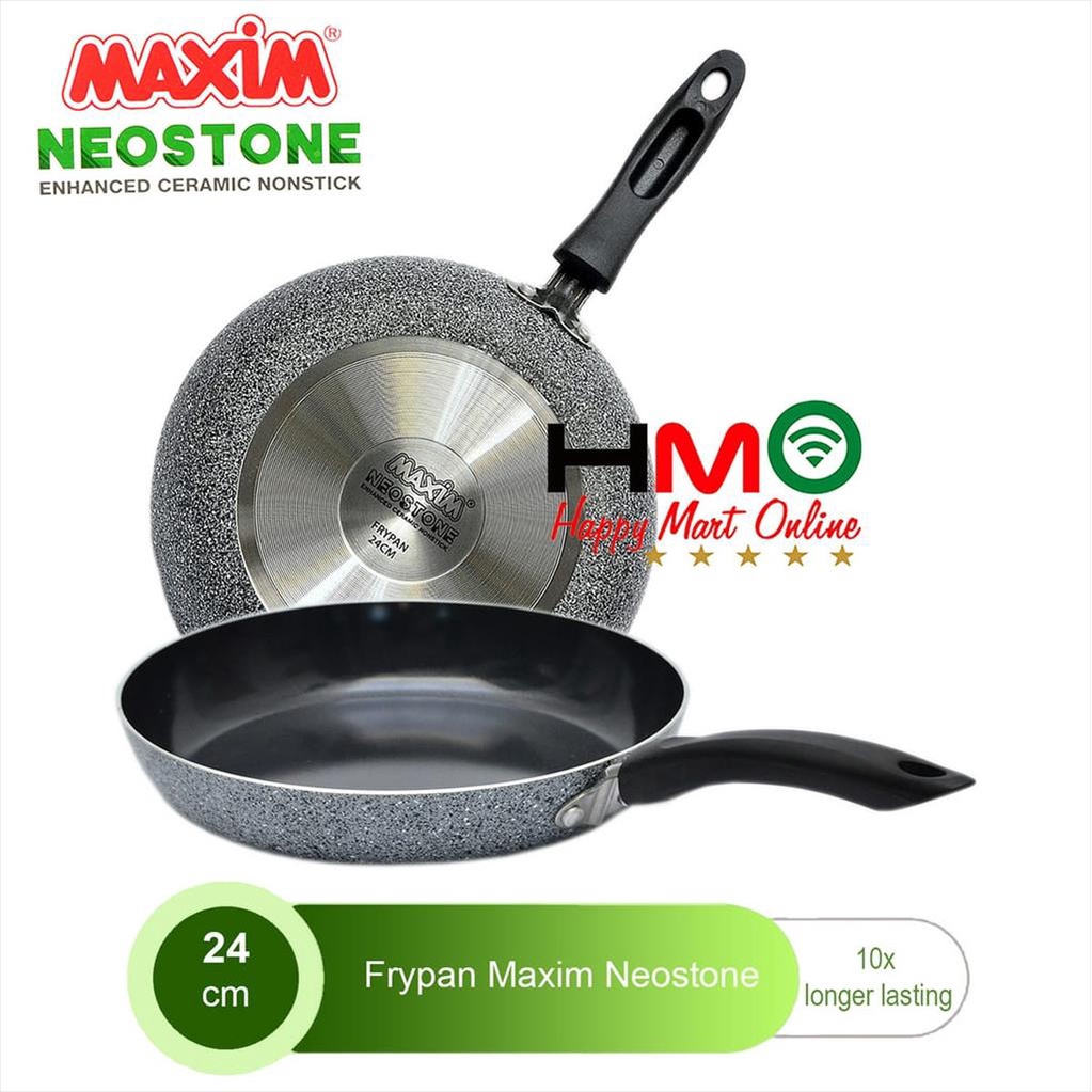 Jual Frypan Maxim Neostone 24CM Panci Wajan Ceramic Anti Lengket Maxim Neo Stone 24 CM | Shopee ...