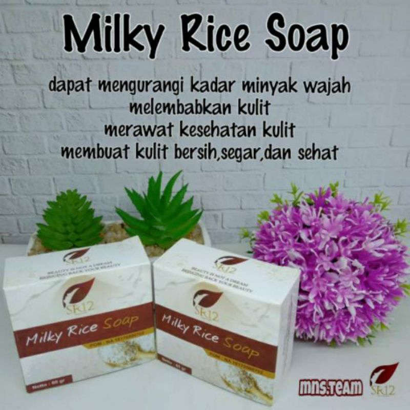 Jual SR12 MILKY RICE SOAP | Shopee Indonesia