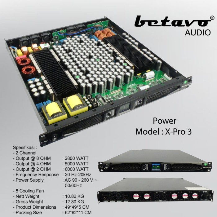 Jual Power Amplifier Betavo Xpro3 2Ch Professional Original Ampli X Pro ...