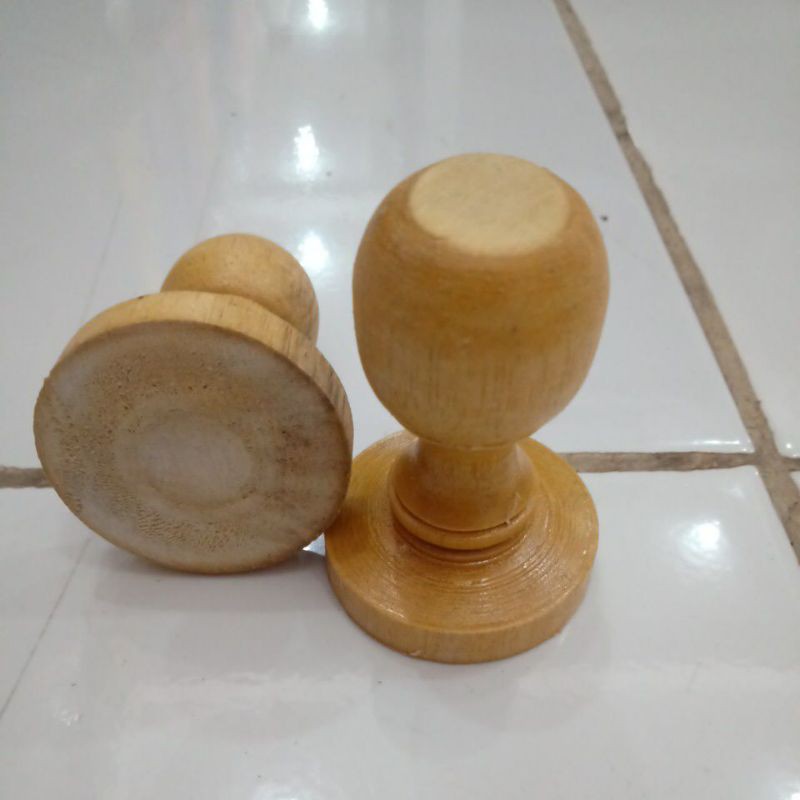 Jual gagang stempel kayu / grosir stempel murah / stempel kayu 4cm ...