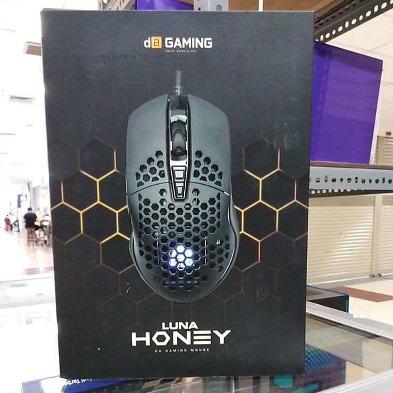 Jual da GAMING Luna Honey Mouse - black | Shopee Indonesia