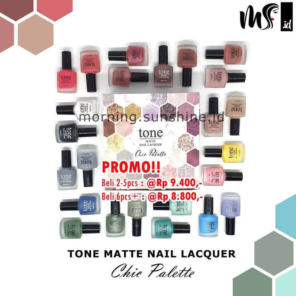 Jual Kutek Matte Tone Chic Palette Series | Shopee Indonesia