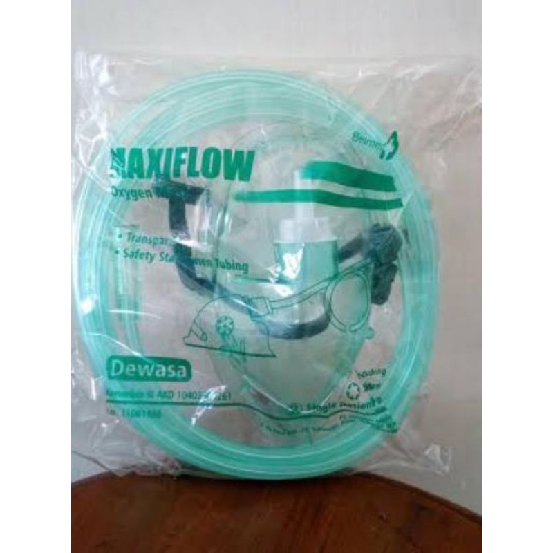 Jual masker oksigen dewasa merek maxyflow | Shopee Indonesia