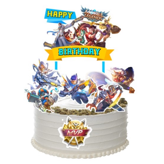 Jual Mobile Legend Topper Cake Birthday / Hiasan Kue Ulang Tahun ...