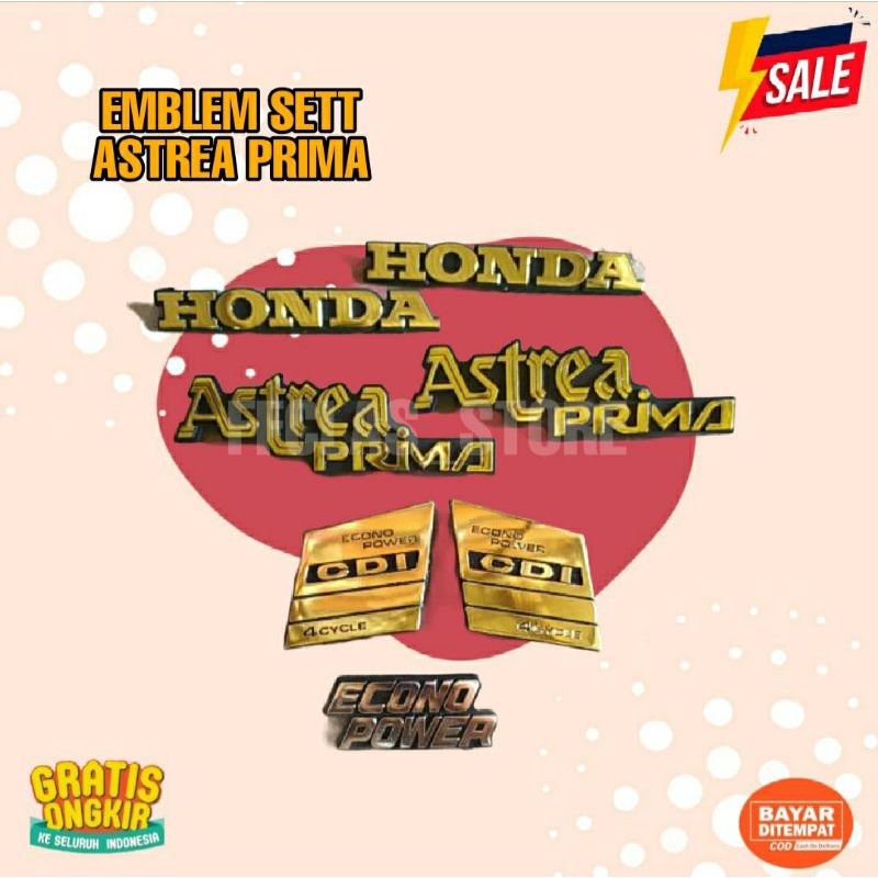 Jual EMBLEM LOGO ASTREA PRIMA FULLSETT HONDA EX5 DREAM SIMBOL MOTOR ...