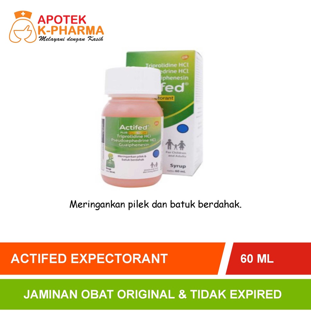 Jual Actifed Expectorant Sirup Isi 60ml Obat Original Glaxo | Shopee ...