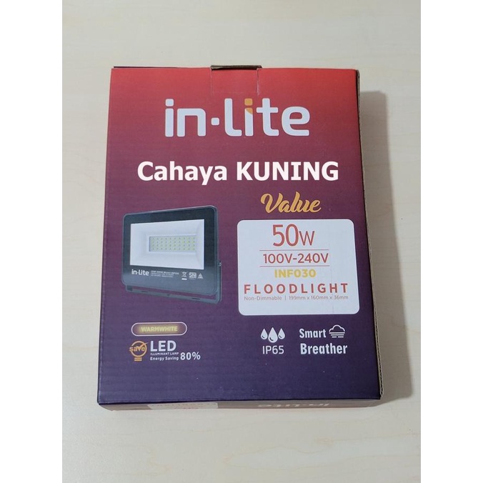 Jual Lampu sorot 50watt KUNING LED inlite value INF030 in-lite ...