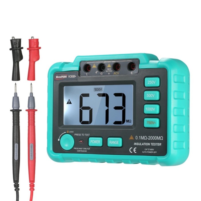 Jual Digital Insulation Resistance Tester Megger MegOhm Meter Winspeak ...