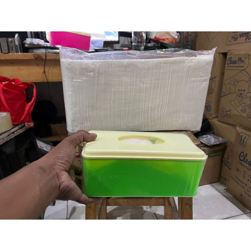Jual Tissue facial curah 1000 sheet FREE KOTAK TISSUE | Shopee Indonesia