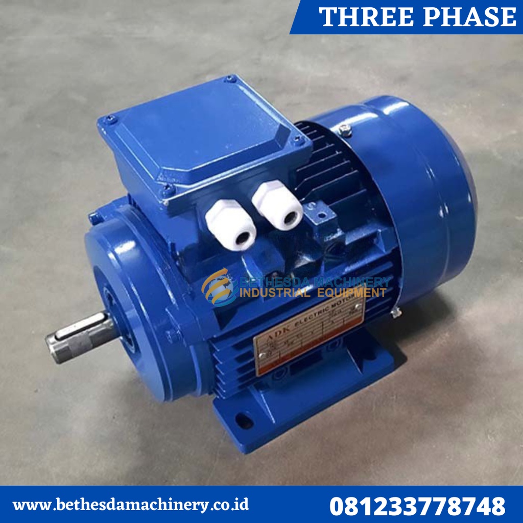 Jual Motor Electro 2 Hp / 1.5 Kw ADK 3 PHASE Dinamo Listrik | Shopee Indonesia