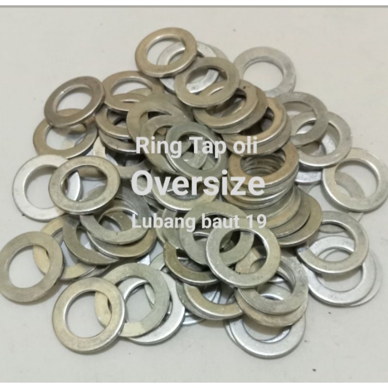 Jual Ring tap oli oversize alumunium M14 ( lubang baut 19 ) | Shopee ...