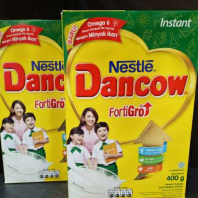 Jual Susu Dancow fortigrow instant putih/coklat/full cream 400gram ...