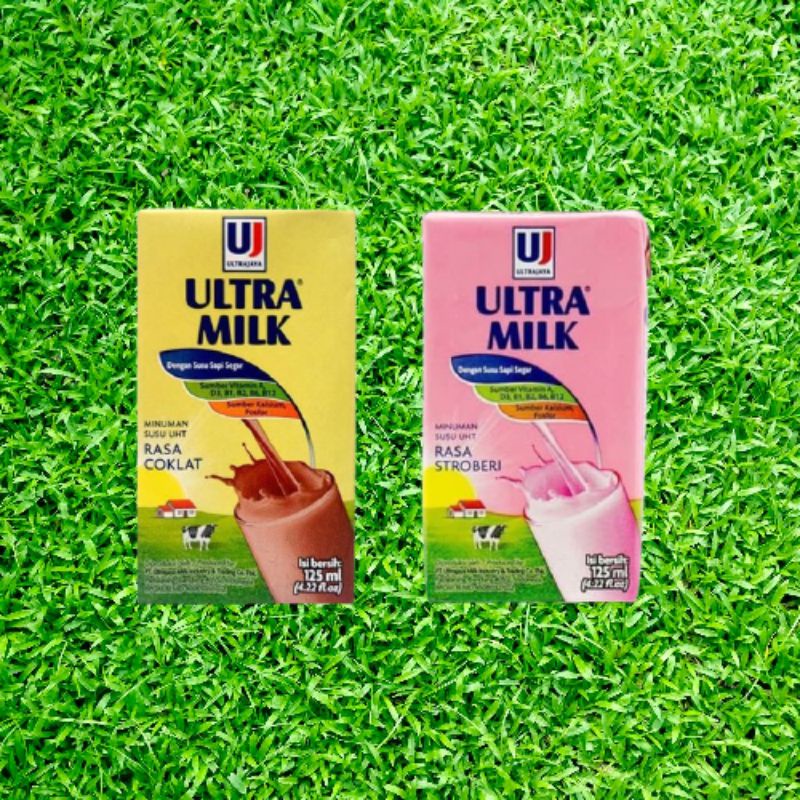 Jual Ultra Milk UHT - STROBERI - COKLAT 125ml x 40pcs | Shopee Indonesia