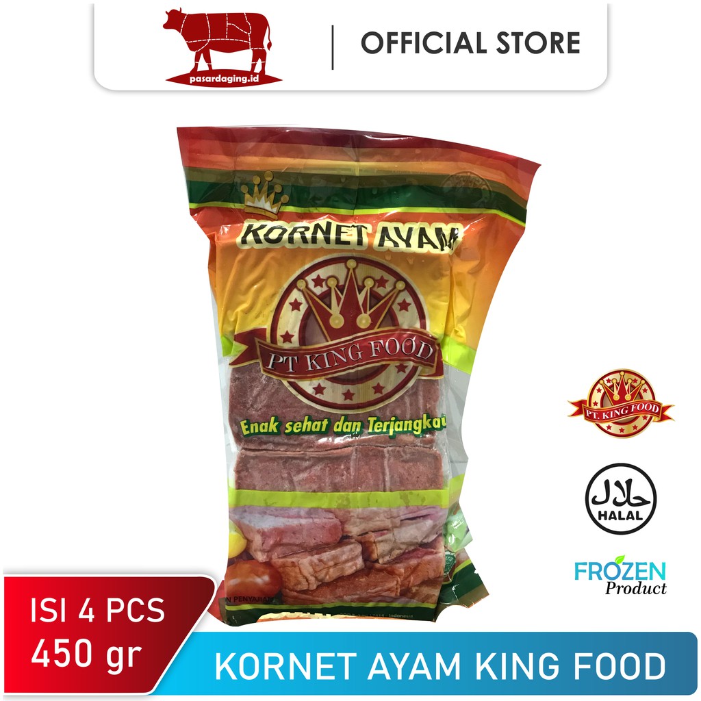 Jual KORNET AYAM KING FOOD/ 450 GR / ISI 4 PCS | Shopee Indonesia