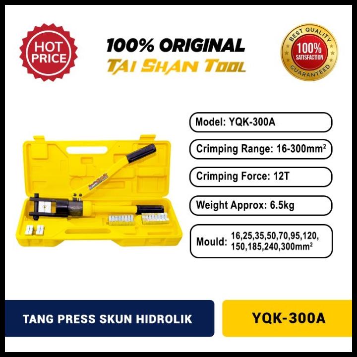 Jual Tang Press Skun Hidrolik Yqk-300A Taishan (Harga Terbaik) | Shopee ...