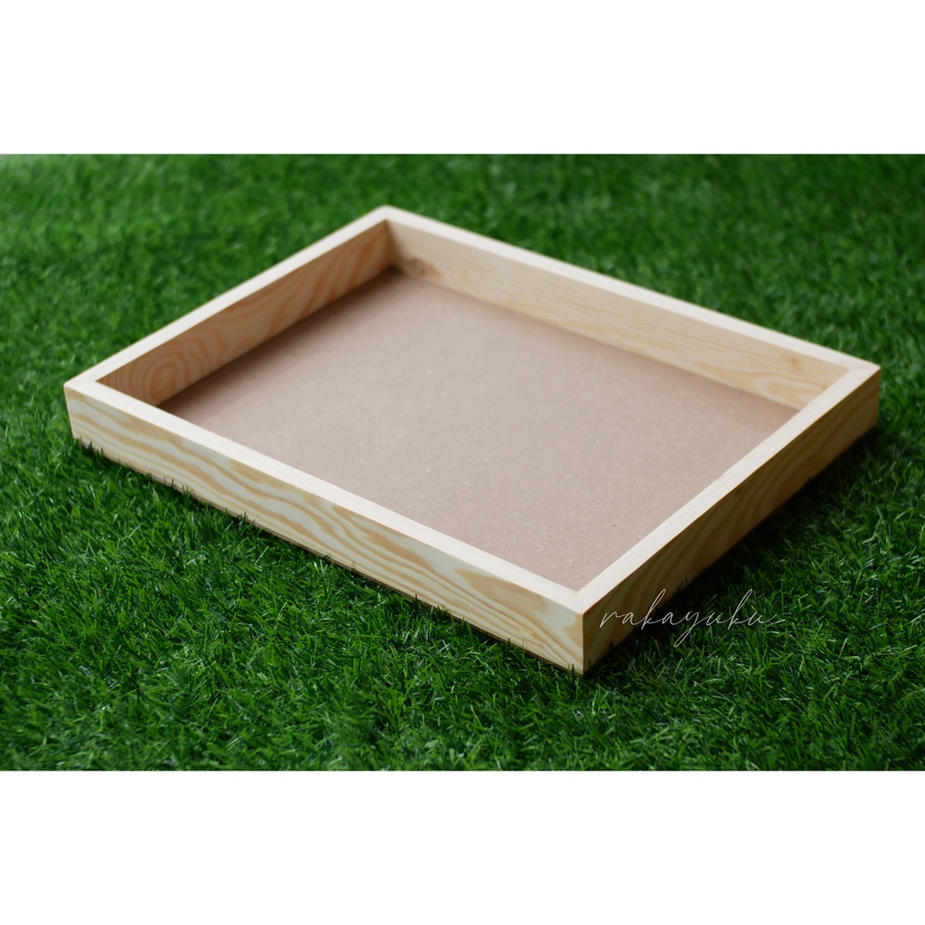 Jual Nampan Kotak Box Kayu 30 x 40 Seserahan Pernikahan Hantaran Tray ...