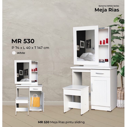Jual Meja Rias Cermin Sliding Lunar MR 530 / Meja Rias Bandung | Shopee ...