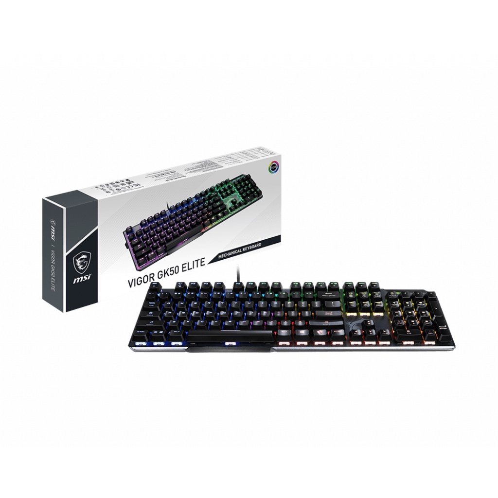 Jual MSI VIGOR GK50 Elite BW US BOX WHITE - Gaming Keyboard | Shopee ...