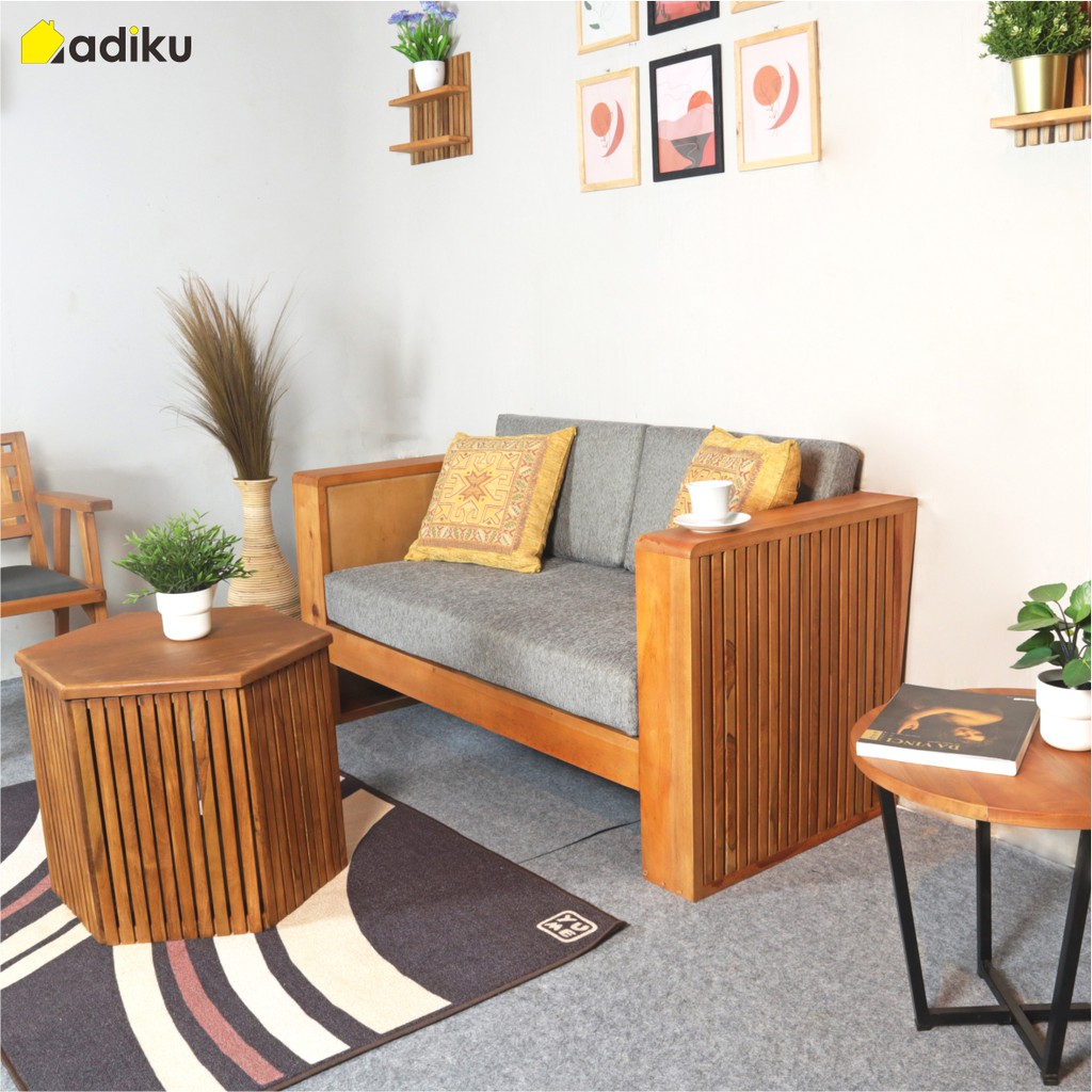 Jual ADIKU.ID Asgard King Sofa Minimalis 2 Seater | Shopee Indonesia