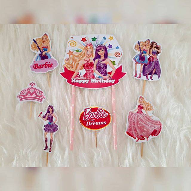 Jual Topper Barbie topper princess topper tart topper ulang tahun ...