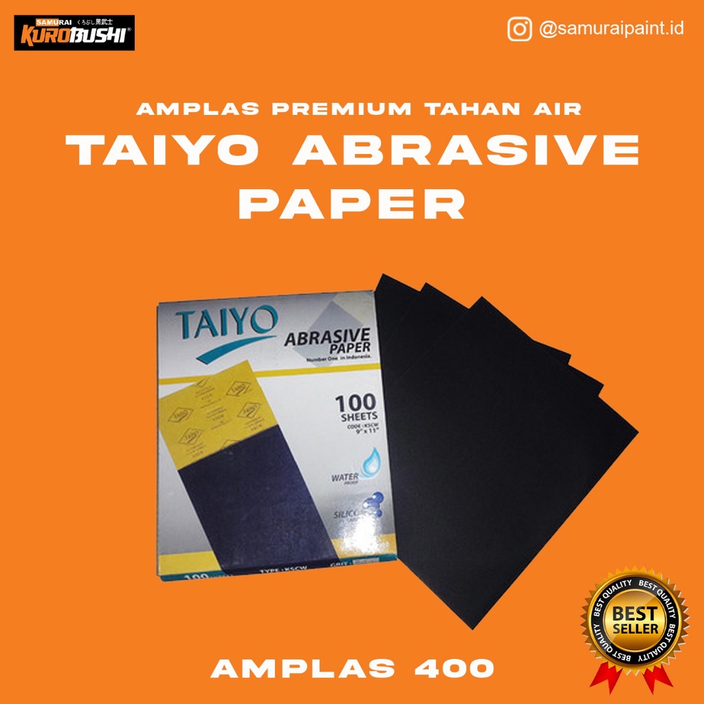Jual Amplas Tahan Air, Taiyo 400 Abrasive paper | Shopee Indonesia