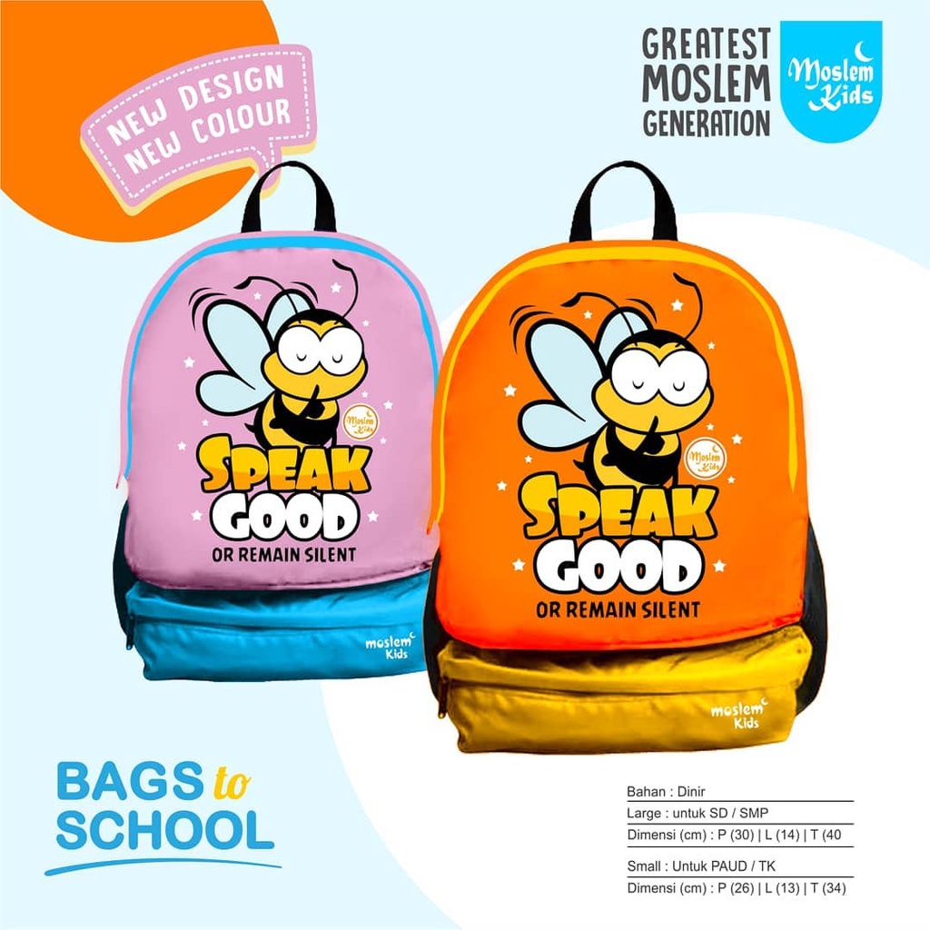 Jual Ransel Anak Tas Sekolah Anak Backpack Anak Tas Sekolah Anak Muslim - PAUD-TK SD SPEAK GOOD ...