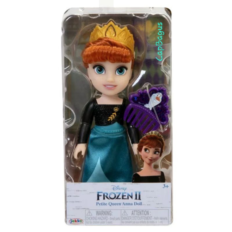 Jual Frozen 2 Petite Anna Mini Doll With Comb Original Jakks Elsa Olaf ...
