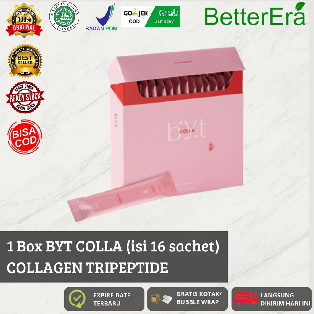 Jual BYT COLLA 1 Box isi 16 sachet - Kolagen / Collagen Tripeptide ...