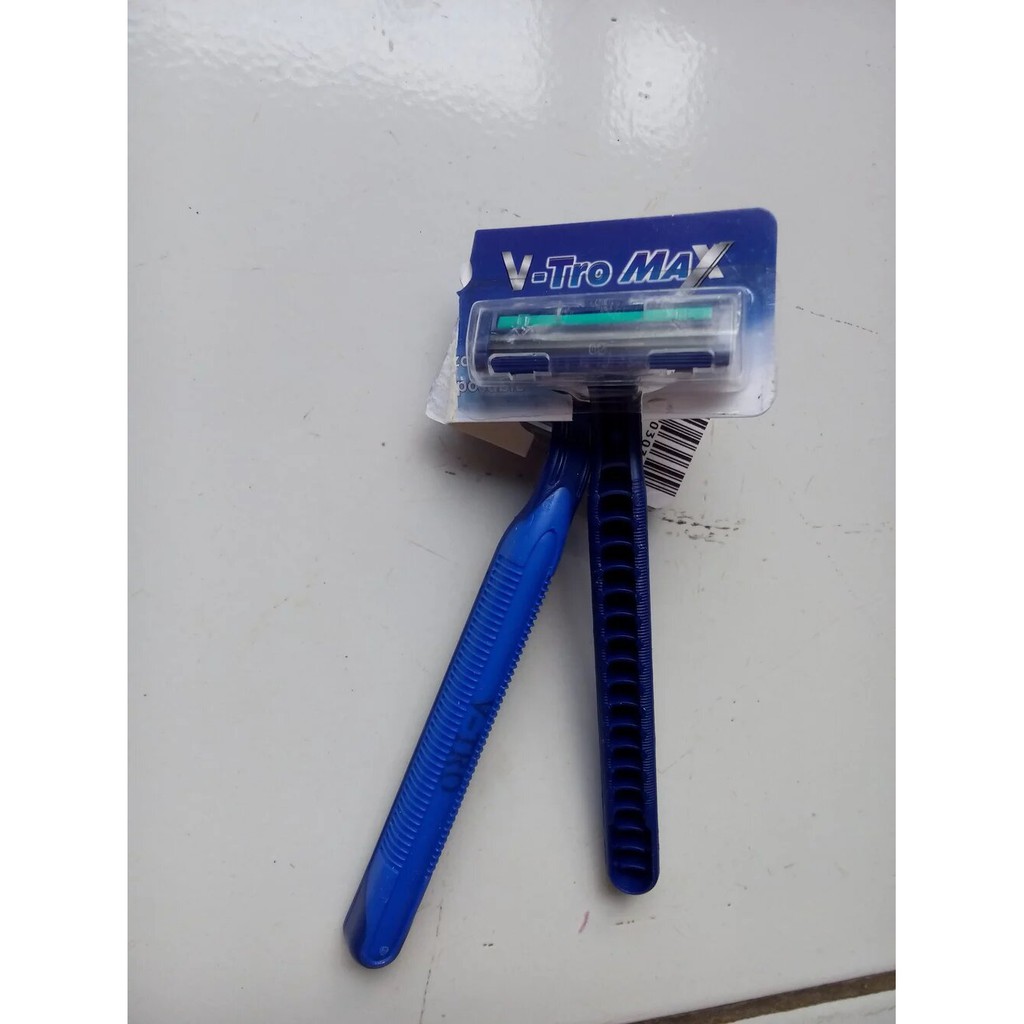 Jual Pisau Cukur V-Tro Max Blue III/VANCO 3 PLUS tiga mata pisau Plus termurah | Shopee Indonesia