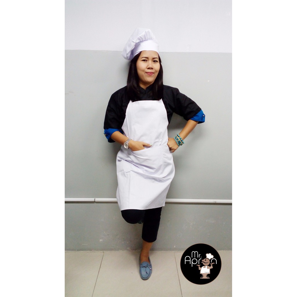 Jual Apron / Celemek Masak (Putih) | Shopee Indonesia