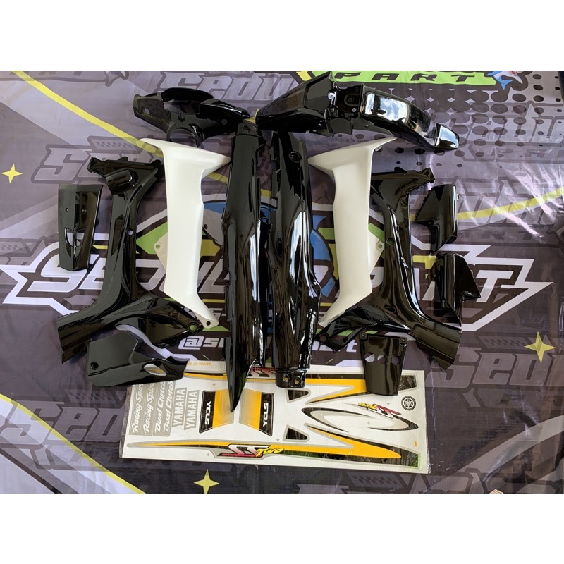 Jual BODY SET YAMAHA SS TWO IMPORT MALAYSIA PNP FIZ R F1ZR FIZ R HITAM ...