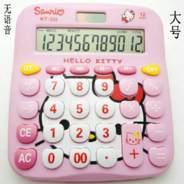 Jual kalkulator karakter hello kitty KT-333, Doraemon DD-333 | Shopee ...