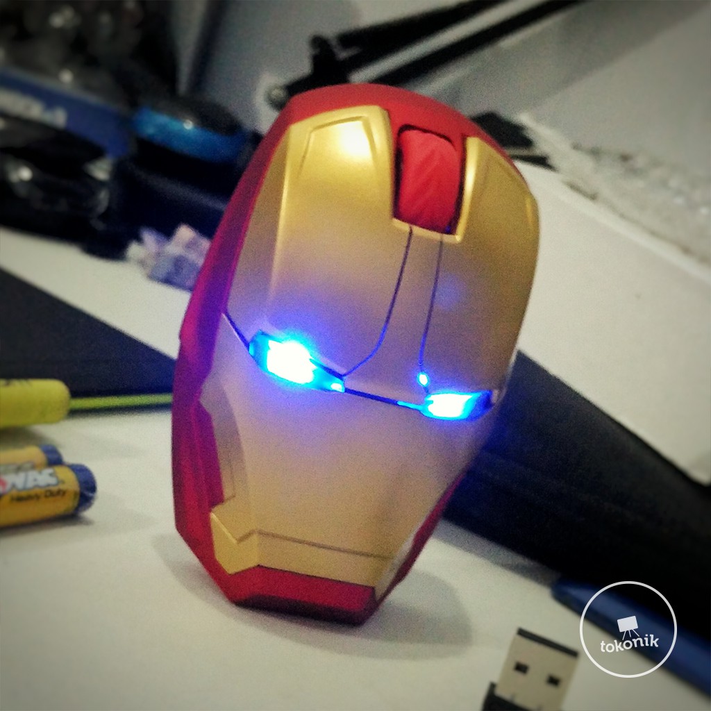 Jual Mouse Wireless Iron Man (FREE Battery) | Shopee Indonesia