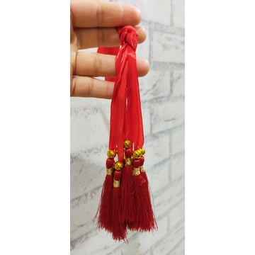 Jual Isi 100 pcs Pita Rumbai Yasin Tassel Ronce Rawis MERAH | Shopee ...