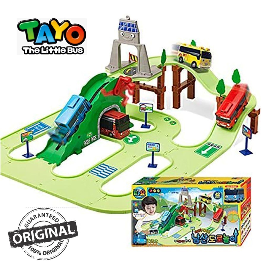 Jual Original Tayo The Little Bus Road Expanding PlaySet 60 pcs ...