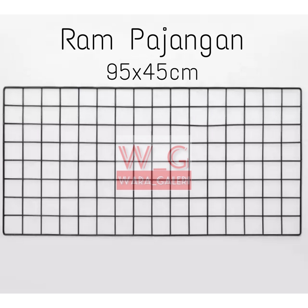 Jual Ram besi hitam 95cm x 45cm Ram gantungan dinding Pajangan ...