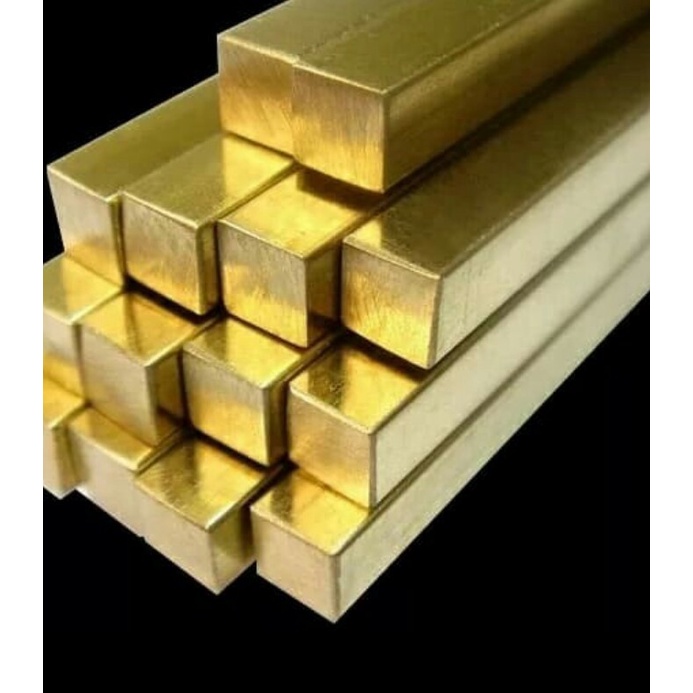 Jual as kotak Kuningan 10mm x 10mm x 400mm brass bar | Shopee Indonesia