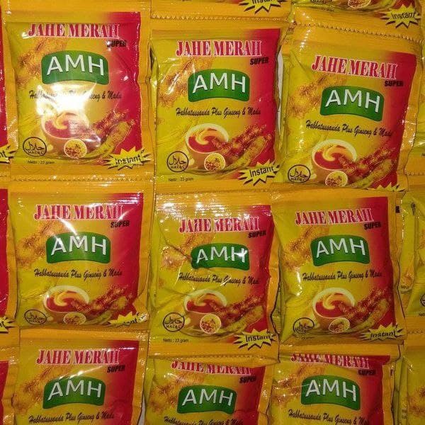 Jual PROMO!!! Jahe merah SUPER AMH BPOM Iklan Sule Original /RENCENG ...