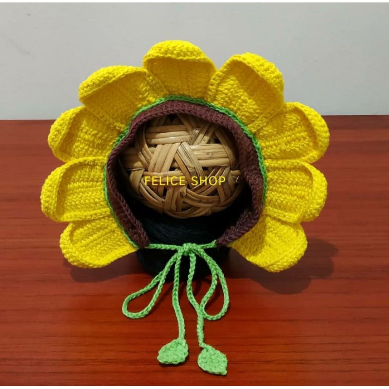 Jual topi bunga matahari baby | Shopee Indonesia
