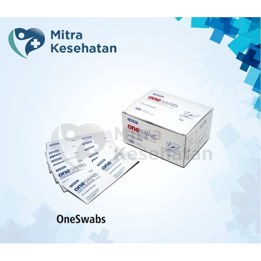 Jual Onemed Alkohol Swab Onemed / One Swabs / One Swab / Alcohol Swab ...