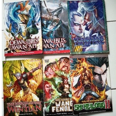 Jual Preloved Komik Tony Wong Dong Fang Zhen Long Dewa Iblis Awan Api ...