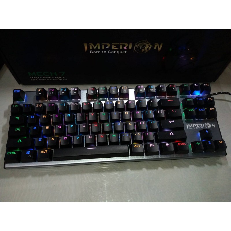 Jual Perlengkapan Imperion Mech 7 - 87 Keys Mechanical Gaming Keyboard ...