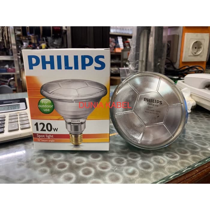 Jual LAMPU PAR 38 / SPOT LIGHT 38 120 WATT 120W PHILIPS | Shopee Indonesia