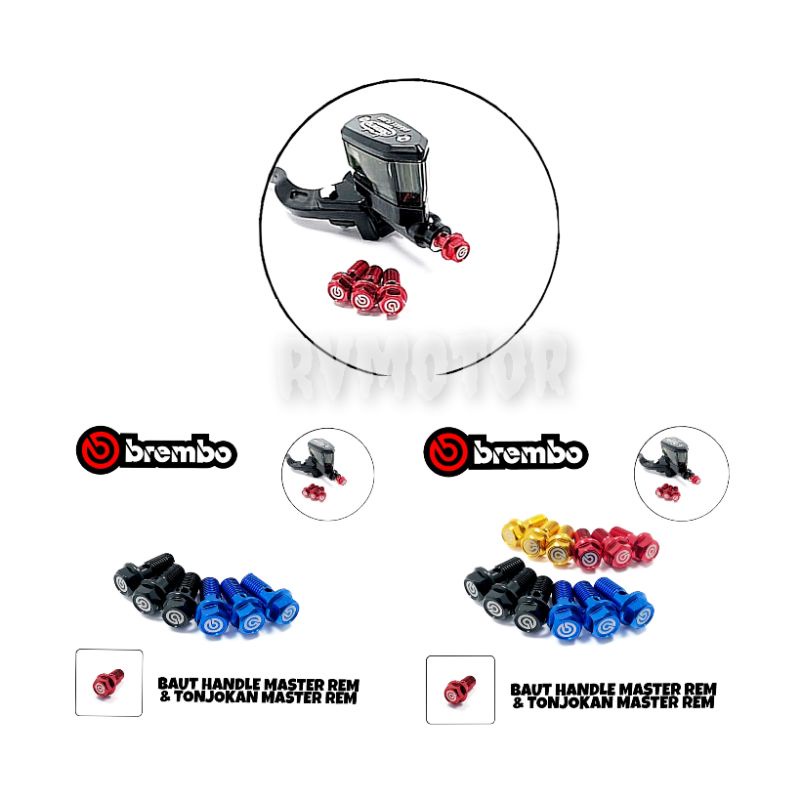Jual BAUT HANDLE MASTER REM / BAUT TONJOKAN MASTER REM LOGO BREMBO ...