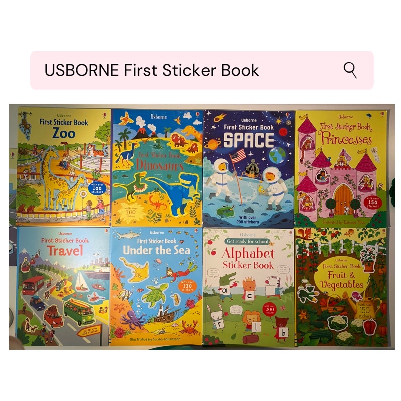 Jual USBORNE First Stiker Book / Buku Anak - Anak Usborne 100% Original ...