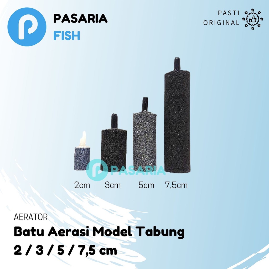 Jual Batu Aerator Airstone Tabung Batu Ukuran 3 Cm 5 Cm 7 5cm