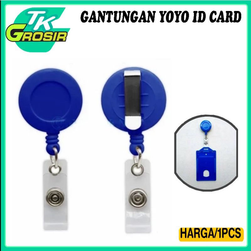 Jual yoyo id card warna/gantungan yoyo id card/id card name tag ...