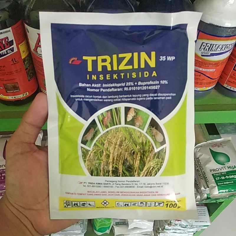 Jual TRIZIN 35 WP 100gr Insektisida Pengendali Wereng, Belalang dan ...