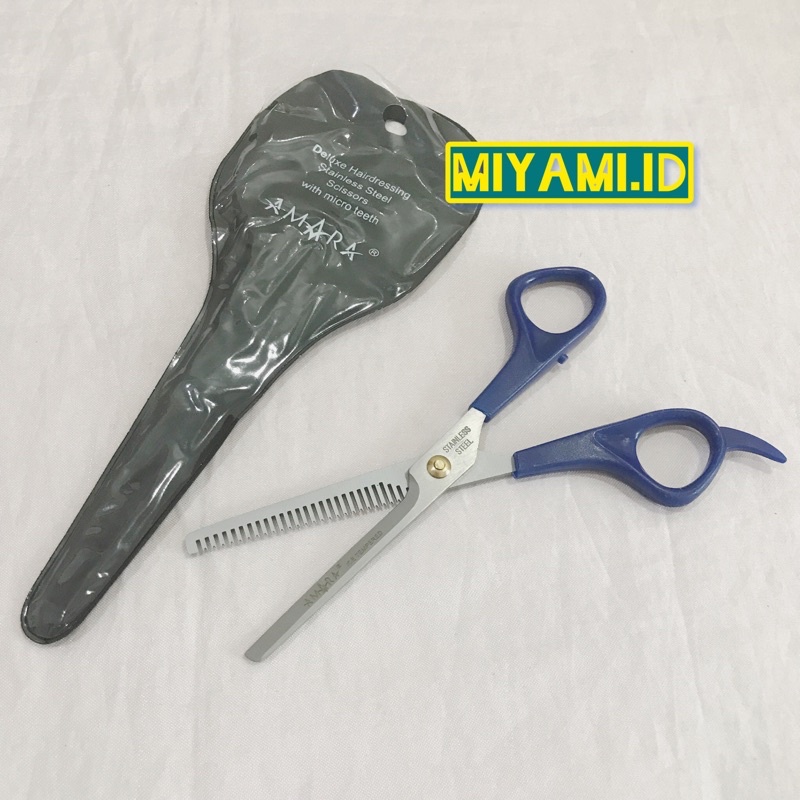 Jual Gunting SASAK Amara Penipis 1 sisi ORIGINAL | Shopee Indonesia