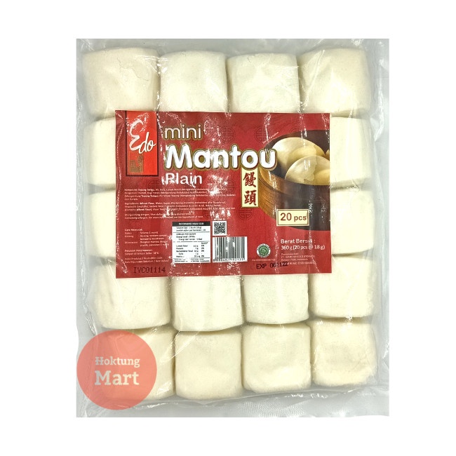 Jual Edo Mini Mantau isi 20 Plain / 360gr Edo Mantou | Shopee Indonesia